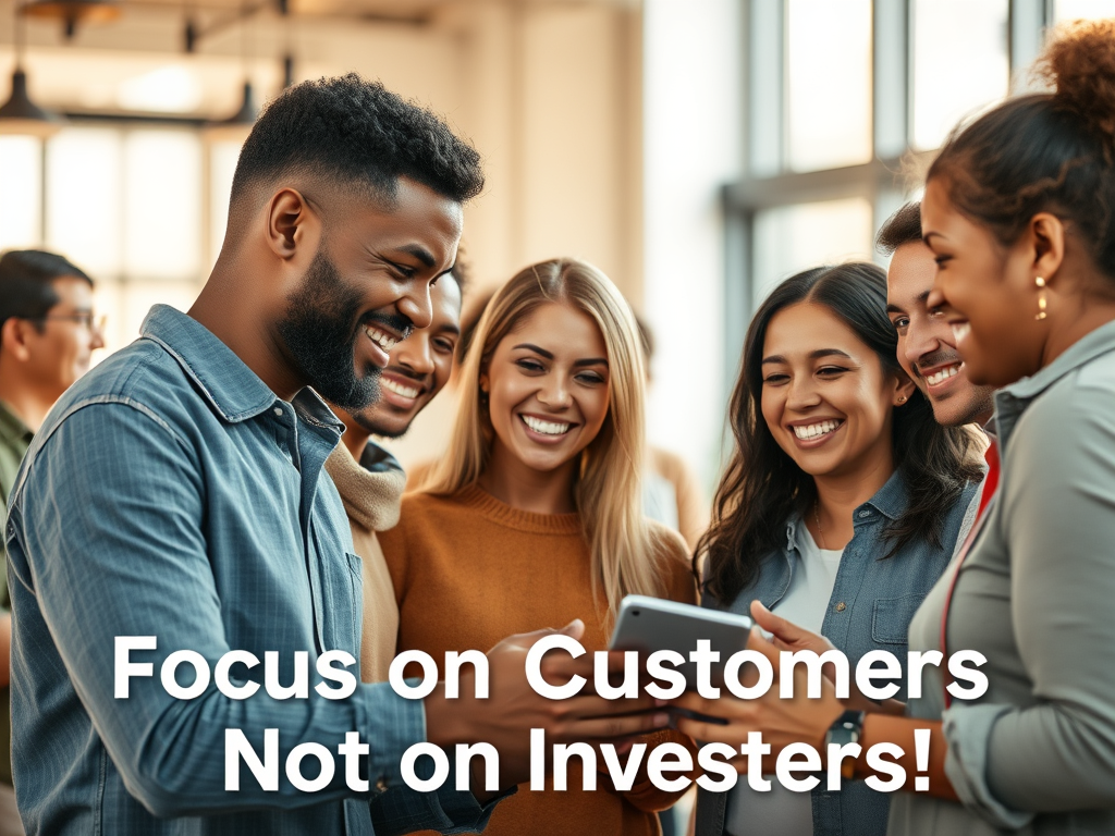 Focus on Customers and Not on Investors! – Wining Life & Business